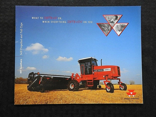 VÉRITABLE MASSEY-FERGUSON & Mf 220 XL Swather Moissonneuse " Sales Brochure EUR 16,19 - PicClick FR