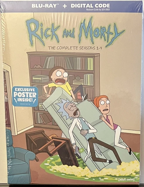 RICK AND MORTY: The Complete Seasons 1-4 (Blu-ray) NEW Sealed £22.40 ...