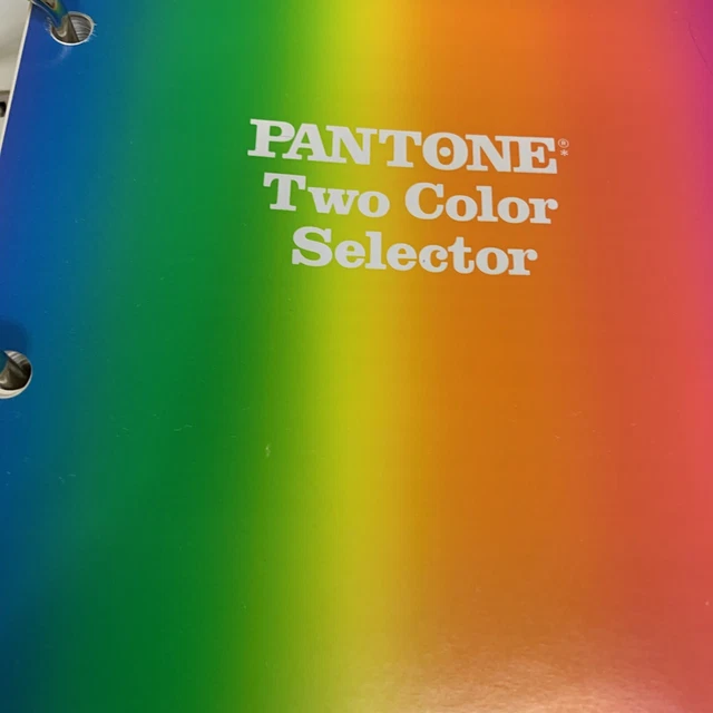 PANTONE TWO COLOR Selector Binder The Pantone Library of Color 1985…. £ ...