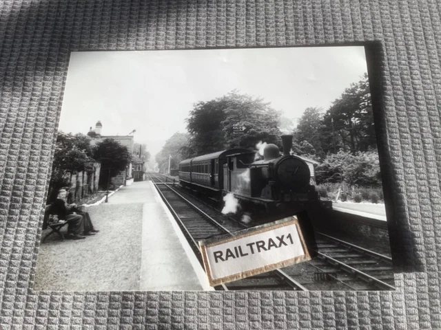 RAILWAY STEAM PHOTOGRAPH - 67338 At Hutton Gate Station & Signal Box ...