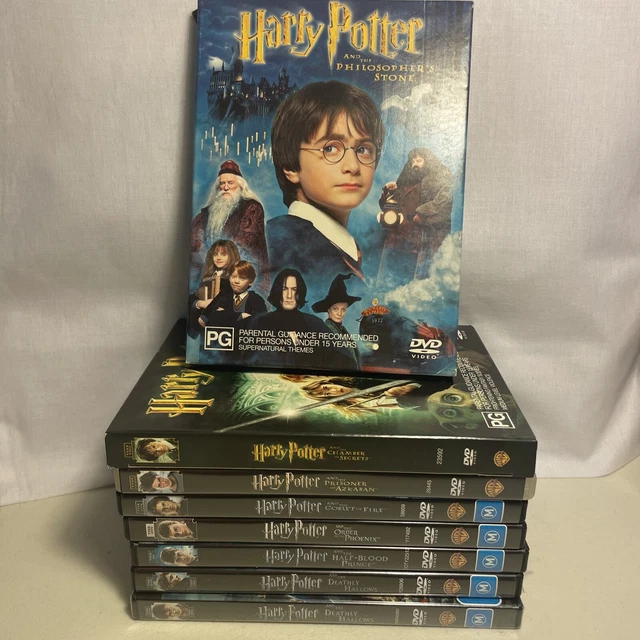 HARRY POTTER DVD Set Complete 8 Film Collection Region 4 VGC Fast Free ...