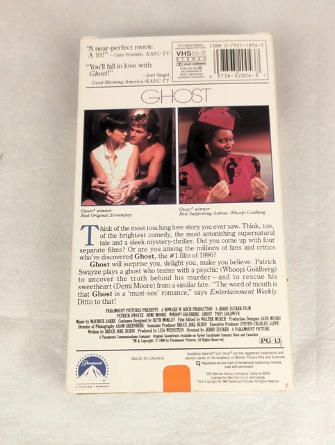 GHOST (VHS, 1991, Standard Version) $9.22 - PicClick CA