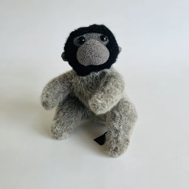DOWMAN SOFT TOUCH Monkey Grey Black Soft Toy Stuffed Animal Plushie 6 ...