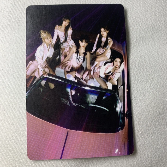 LE SSERAFIM PERFECT NIGHT Celeb K-pop Girl Photo Card GROUP Pink Car 2 ...