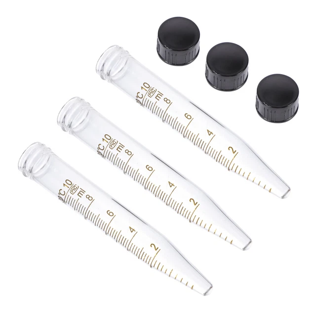 VIAL SAMPLE CONTAINER Graduated Centrifuge Tubes Conical Centrifuge ...