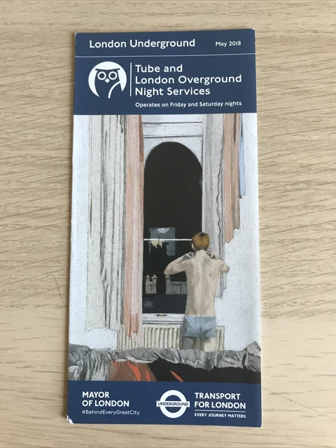 LONDON UNDERGROUND Night Tube Map + War Poems Underground + Oyster Card ...