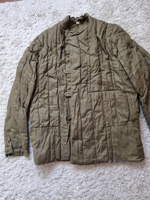 VINTAGE SOVIET ARMY USSR Uniform Jacket Military FUFAIKA VATNIK ...