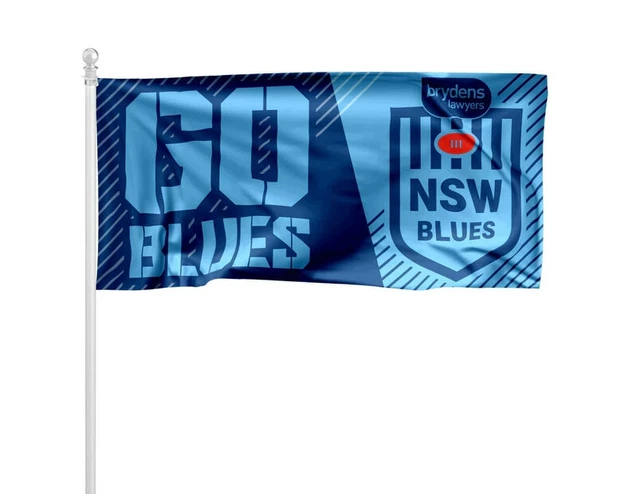NSW BLUES STATE of Origin NRL Polyester Flag Many Sizes No Pole $29.67 ...