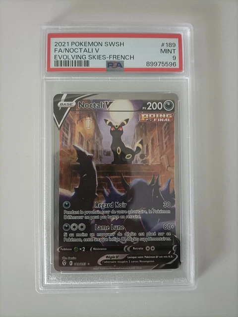 POKÉMON NOCTALI V 189/203 Evolution Céleste EB7 Alternative PSA 9 EUR ...