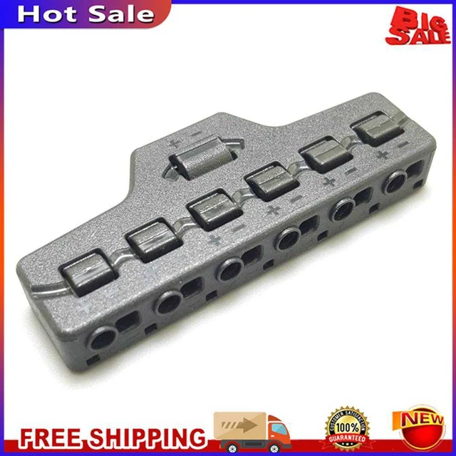 6 PORTS WIRE Connector Distribution LED Terminal Block Cable Splitter ...