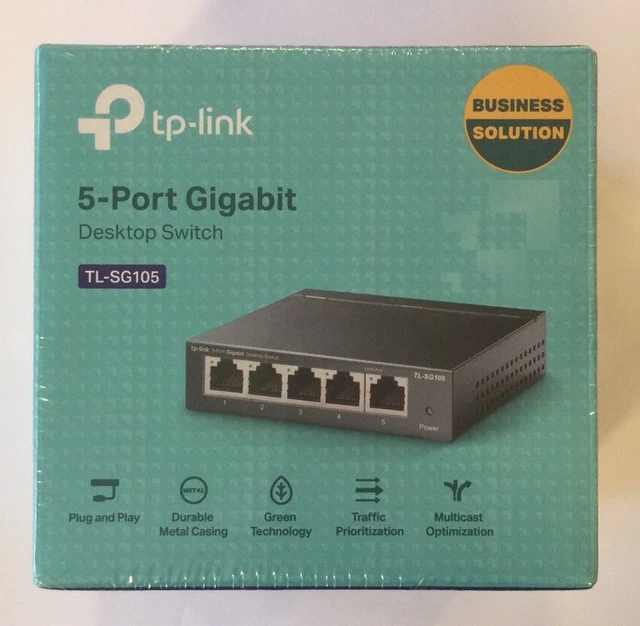TP-LINK 5-PORT GIGABIT Ethernet Desktop Switch TL-SG105 £14.85 ...