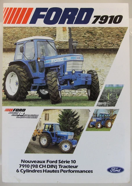PROSPECTUS BROCHURE TRACTEUR Ford 7910 New Holland Fiat Someca case ih prospekt EUR 25,99 ...