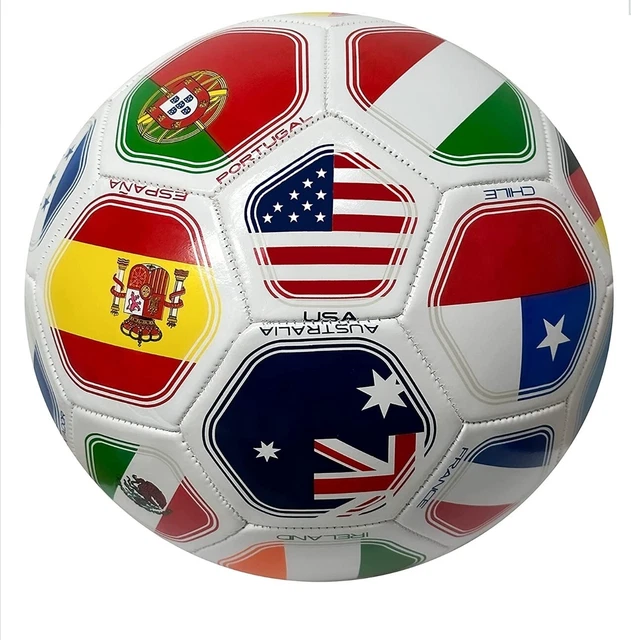 WORLD FLAGS SOCCER Ball. WORLD FLAGS LOGO OFFICIAL SIZE 5 SOCCER BALL ...