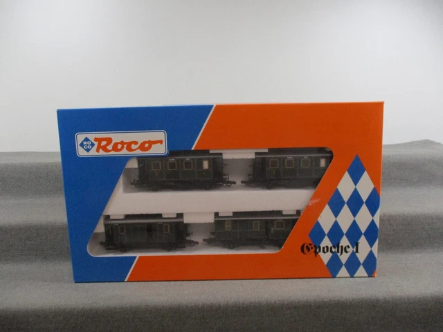 ROCO SPUR H0 44014 Personenwagen Set Bayerische Lokalbahn 4-teilig ...