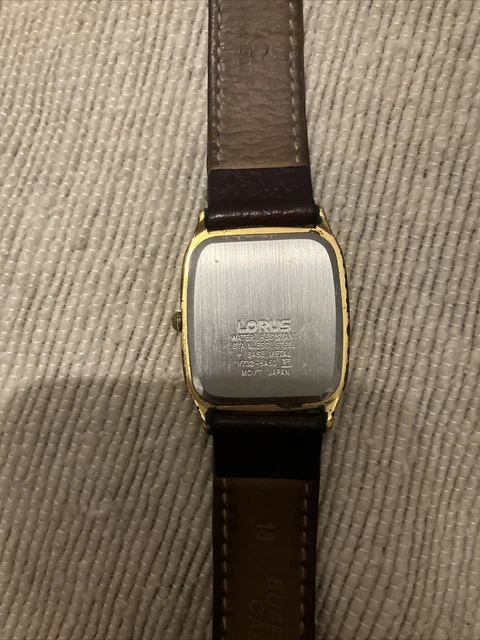 VINTAGE LORUS MEN'S Tank Quartz Watch RXD60CX8 £70.00 - PicClick UK