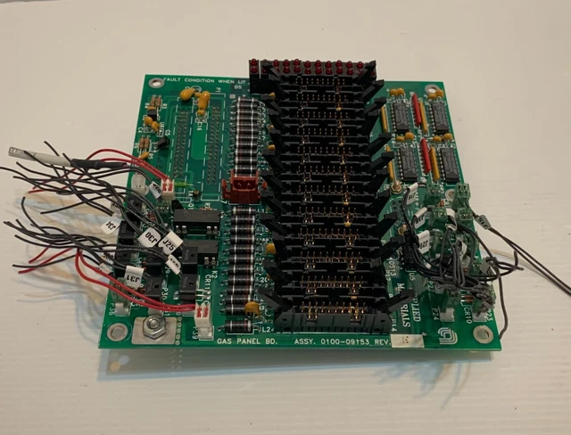 AMAT APPLIED MATERIALS 0100-09153 Gas Panel Board PCB cards Rev. E EUR ...