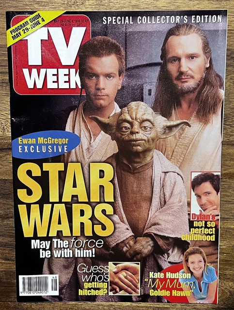 TV WEEK MAGAZINE 1999 Ewan McGregor~Star Wars~Home & Away~Kate Hudson ...