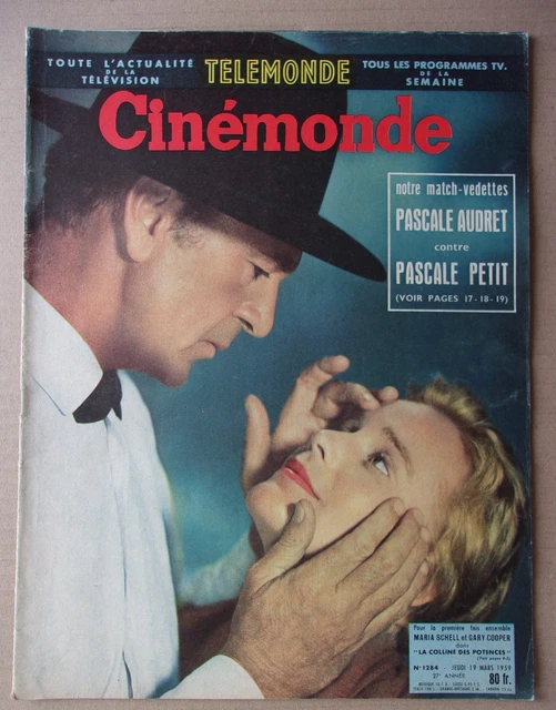 CINÉMONDE N°1284 DE 1959 : Gary Cooper-Anouk Aimée-Juliette Gréco ...