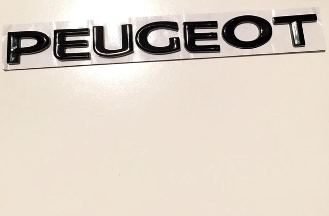 LOGO PEUGEOT Monogramme noir brillant EMBLÈME 206 306 307 407 406 106 ...