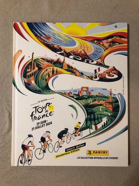 PANINI TOUR DE France 2024 Album Cartonné Hard Cover Sticker Figurine ...