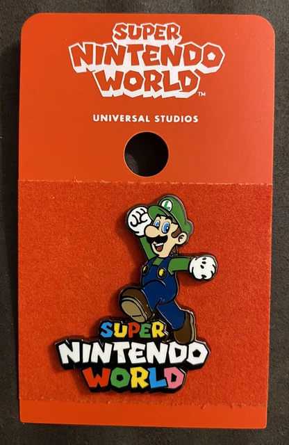 SUPER NINTENDO WORLD Universal Studios Hollywood LUIGI Pin PARK ...