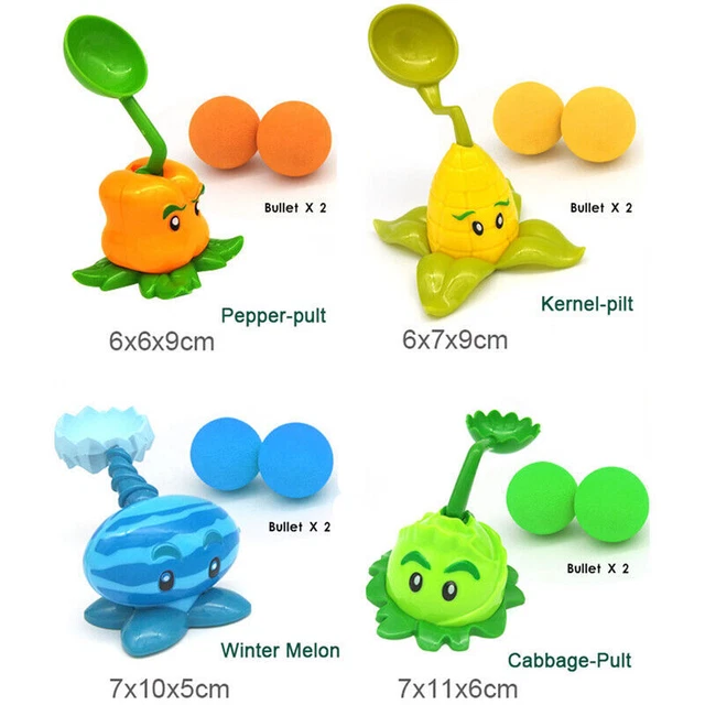 PLANTS VS ZOMBIES Figure Toy Conehead Buckethead Zombie Peashooter ...