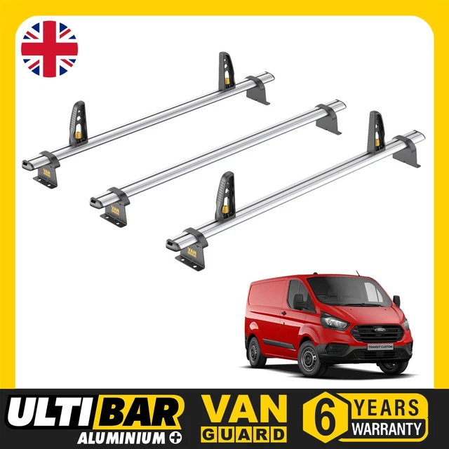 Ford Transit Custom Roof Rack For [h1 Roof] 2013 2024 X3 Bars Van Guard