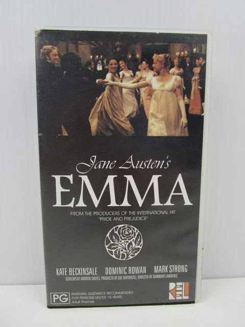 EMMA, JANE AUSTEN'S, Kate Beckinsale, VHS Tape, Vintage Video, TV Movie PG 1996 EUR 16,58 ...