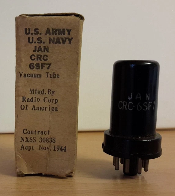 6SF7 DIODE PENTODE RF Valve / Tube by RCA (New in original box) £7.95 ...