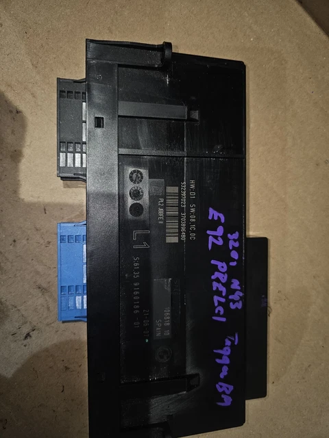 BMW 3 SERIES E92 ECU Body Control Module Junction Box L1 PL2 JBBFE II ...