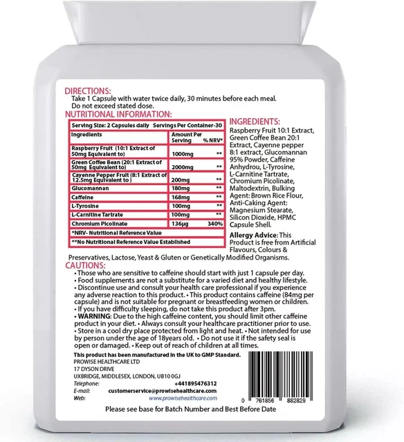 ADVANCE RASPBERRY COMPLEX 1000mg 60 Capsules | Perfect for Keto Diet by ...