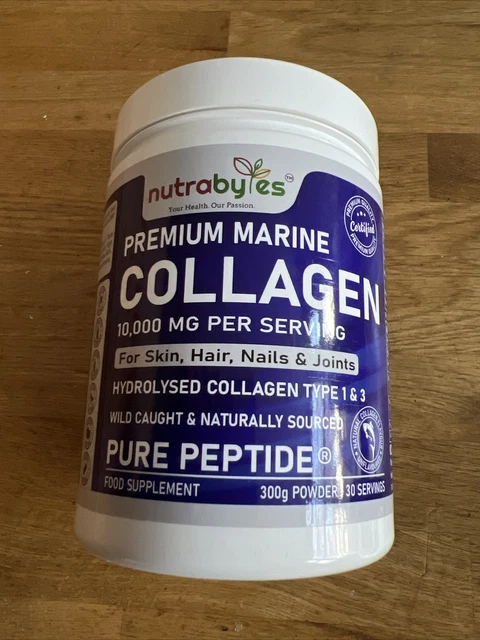MARINE COLLAGEN POWDER 10000Mg Type 1 & 3 Unflavoured| Wild Caught Fish ...