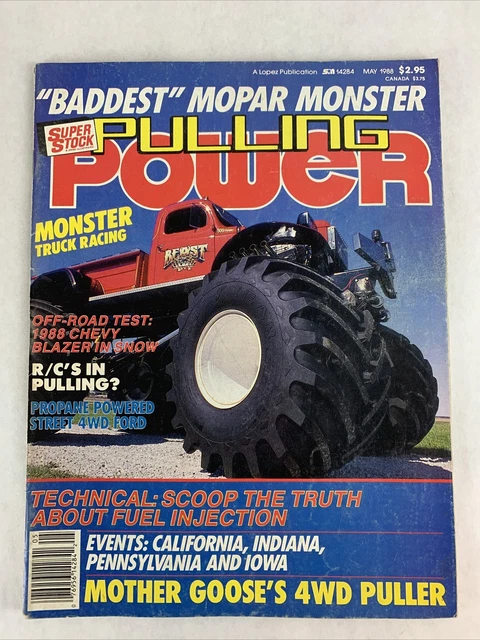 SUPER STOCK PULLING Power Magazine May 1988 "Baddest" Mopar Monster £55 ...