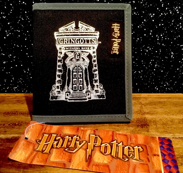 HARRY POTTER GRINGOTTS Wizards Bank Canvas Wallet. Coin Zip. New in ...