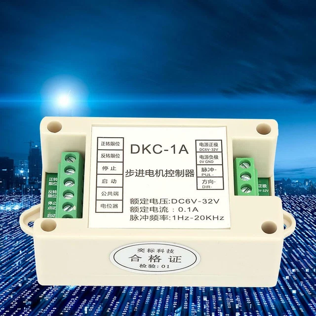 DKC-1A SCHRITTMOTOR STEUERUNG Stepper Motor CNC Controller Drehzahlregler 5V-32V EUR 14,07 ...