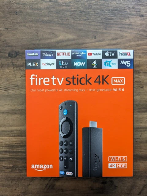 AMAZON FIRE STICK 4K Max TV Stick Ultra HD Streaming Stick télécommande ...