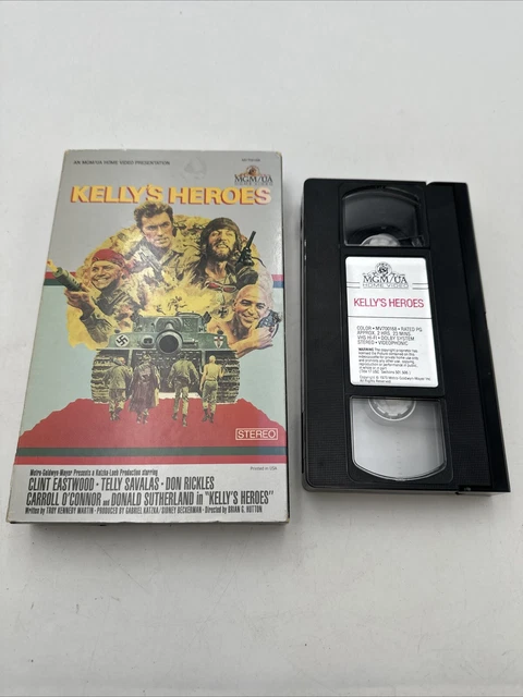 KELLYS HEROES (VHS) Big Box 1970 OOP Rare Clint Eastwood Drama VGUC £4. ...