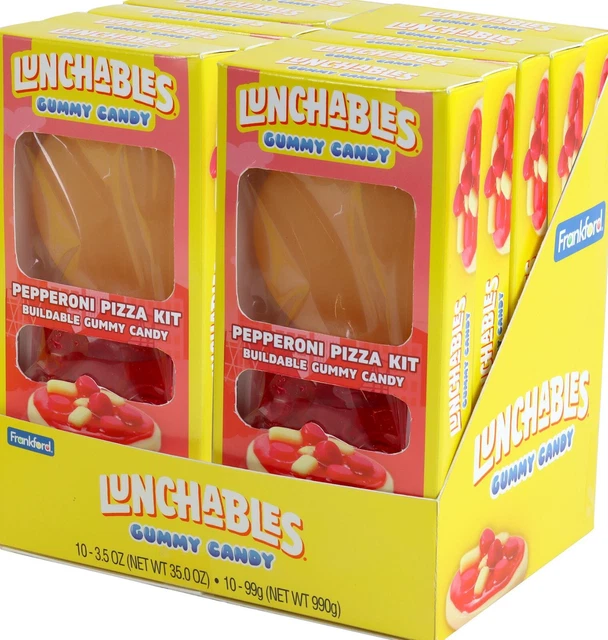LUNCHABLES (2-PACK) PEPPERONI Pizza Kit Buildable Gummy Candy 7 oz - BB ...