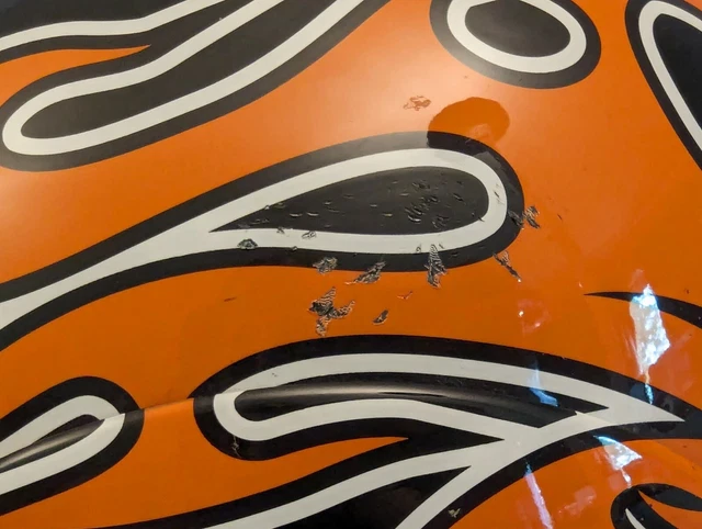 HARLEY-DAVIDSON MOTORCYCLE FULL FACE HELMET HD-M1V SIZE XXL Flames $139 ...