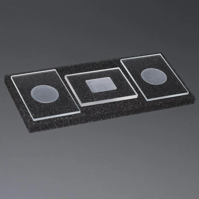 1PC 50X35X2MM QUARTZ Glass XRD Sample Holder groove diffractometer ...