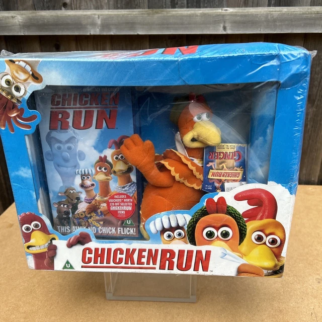 CHICKEN RUN VHS & Ginger Plush Toy Box Set (original Unopened Box) 2000 ...