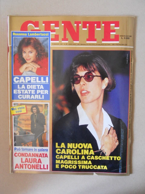 GENTE N°20 1991 Carolina Monaco Laura Antonelli Francesca Dellera ...