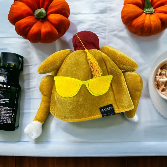 FRIENDS THANKSGIVING TURKEY Hat w/Sunglasses Legs Fabric Monica £13.60 ...