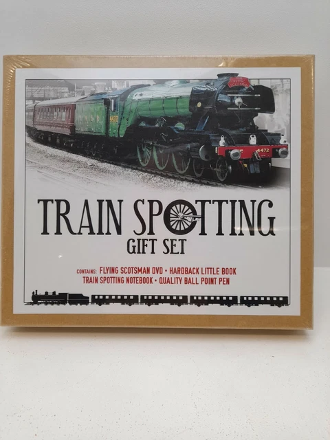 TRAIN SPOTTING GIF Set Flying Scotsman Railway DVD Book Notebook & Pen ...