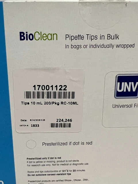 METTLER TOLEDO RAININ 1700112210ml Tips QTY:200/Box £94.87 - PicClick UK