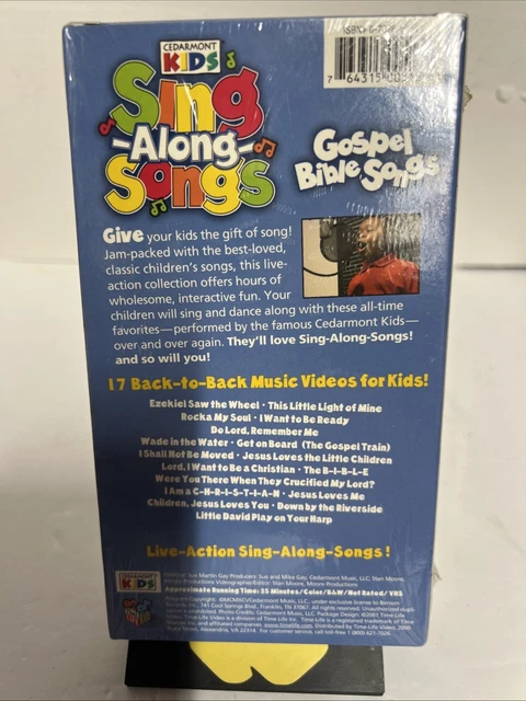 SING ALONG SONGS Gospel Bible Songs Cedarmont Kids Sealed Vhs £18.17 ...
