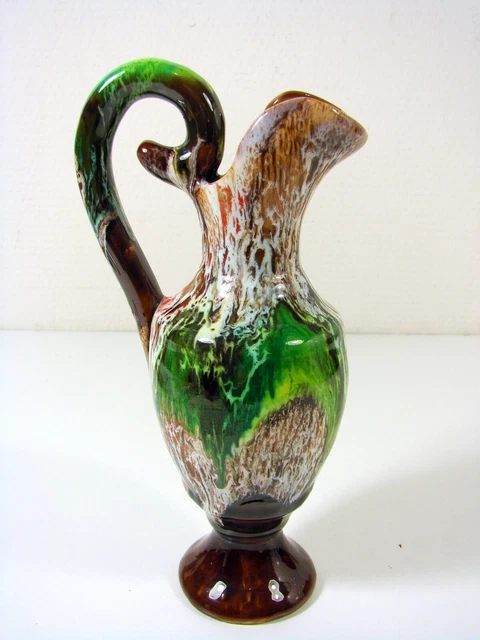 PICHET CÉRAMIQUE VALLAURIS Décor Irisé Signé H - 22,2 cm EUR 29,99 - PicClick FR