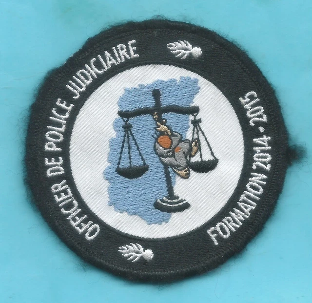 INSIGNE MILITAIRE PATCH EN TISSUS OFFICIER DE POLICE JUDICIAIRE EUR 5 ...