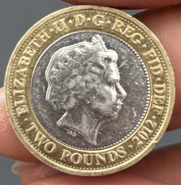 VERY RARE CHARLES Dickens 1812-1870 2 Pound coin with minting error ...