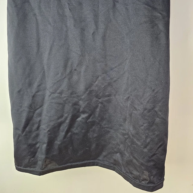 FLEXEES BLACK STRAPLESS Full Body Slip Dress Firm Control Shapewear ...